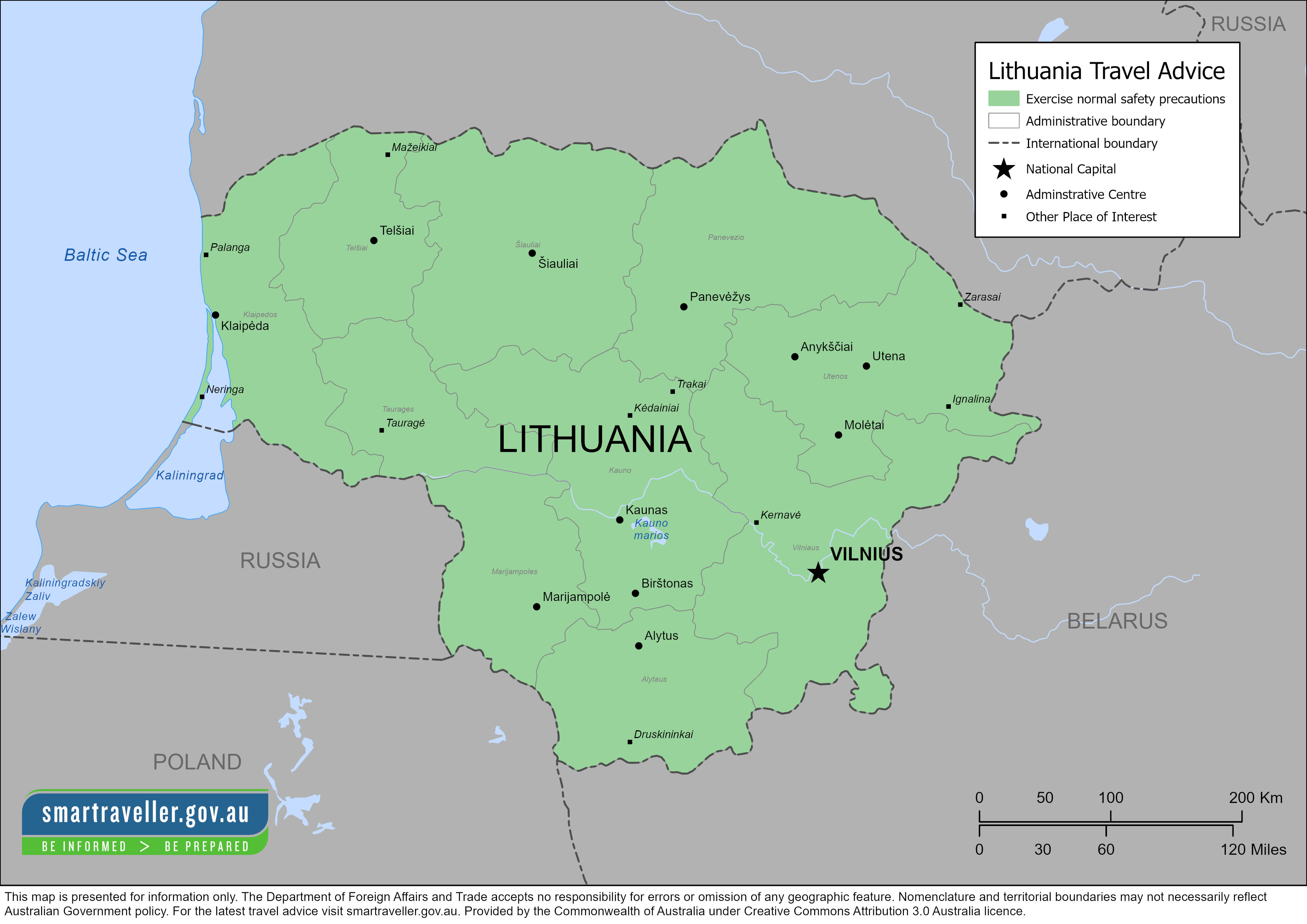 Lithuania Travel Advice & Safety | Smartraveller