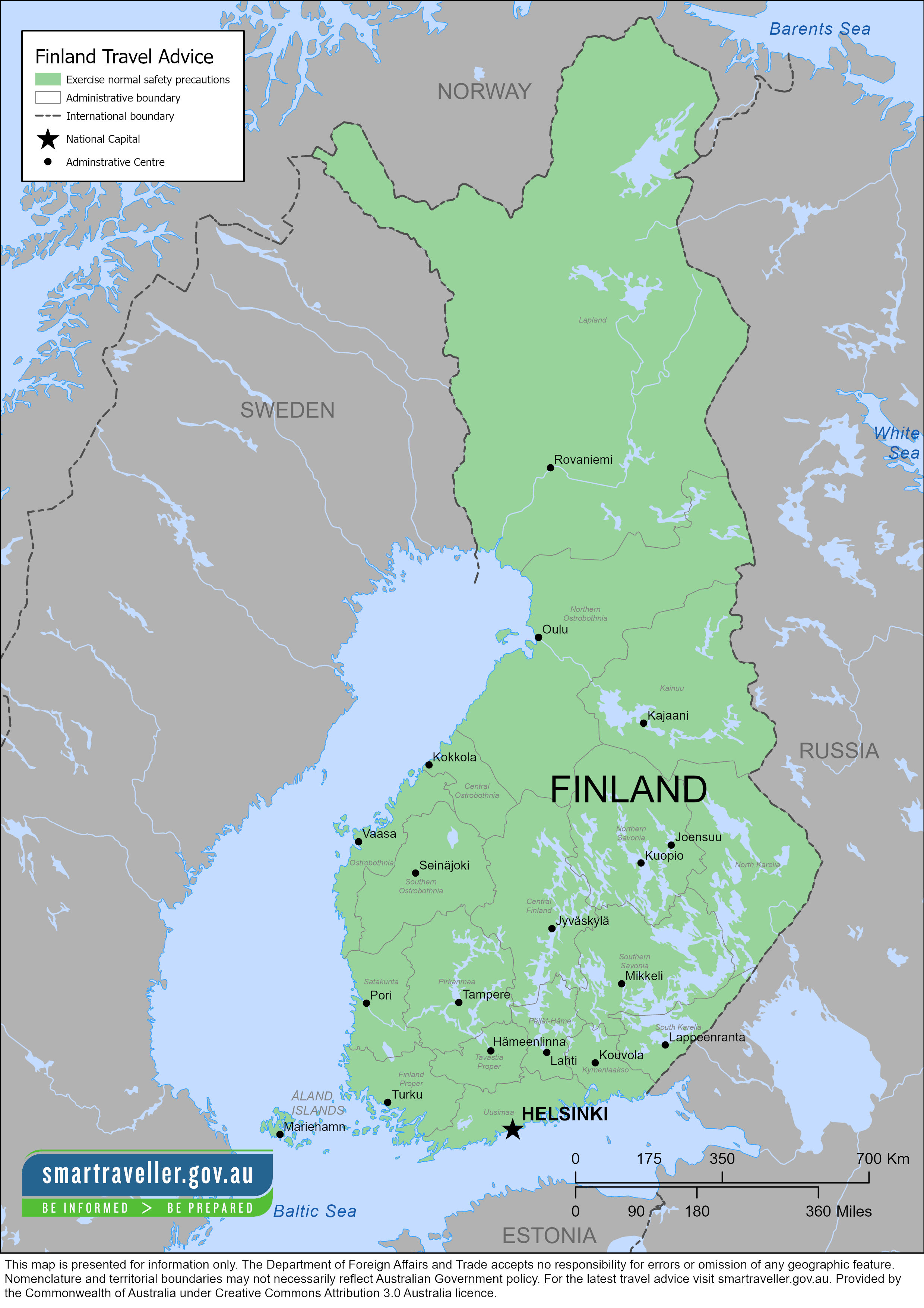 Finland Travel Advice & Safety | Smartraveller