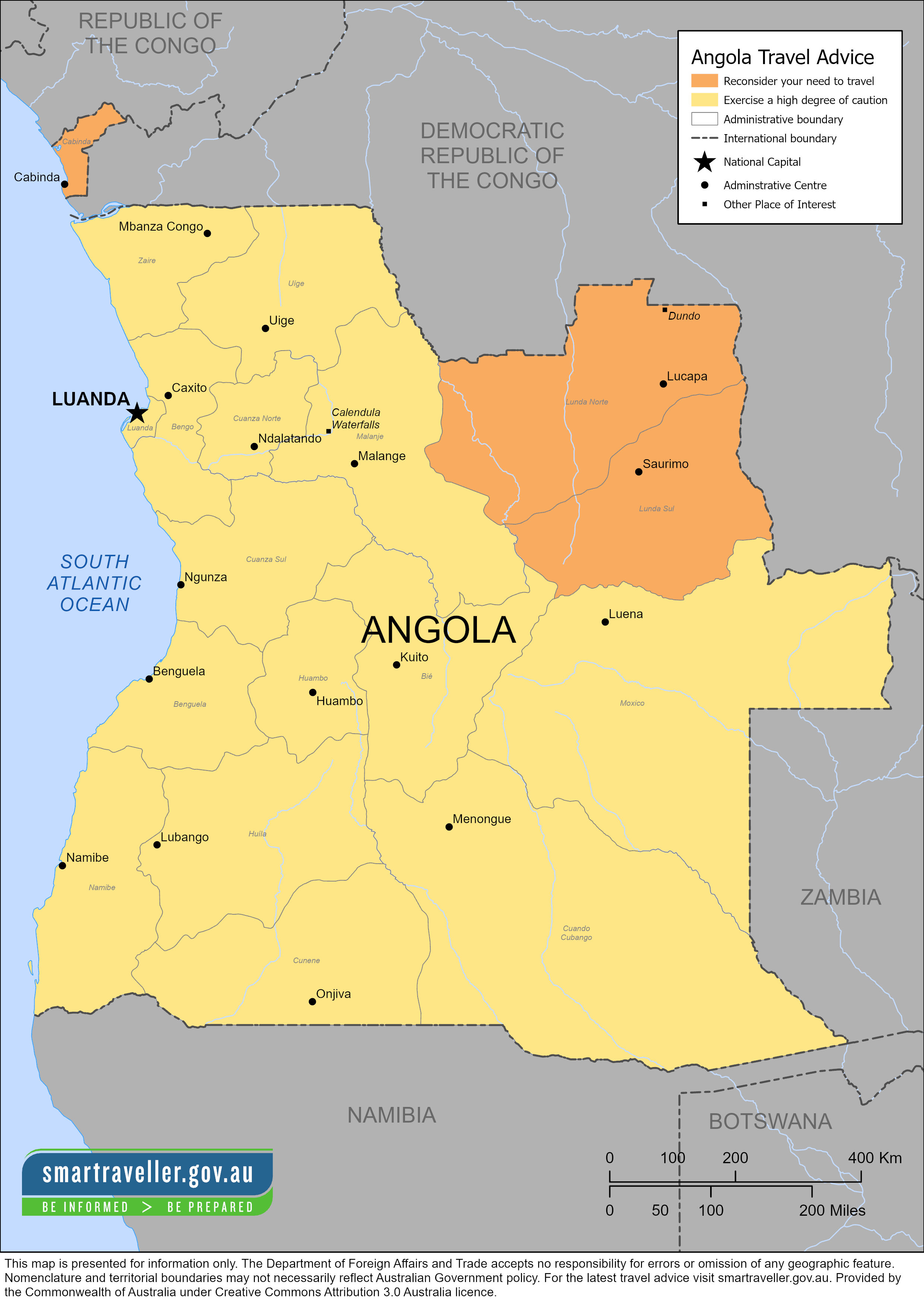 Angola Travel Advice & Safety | Smartraveller