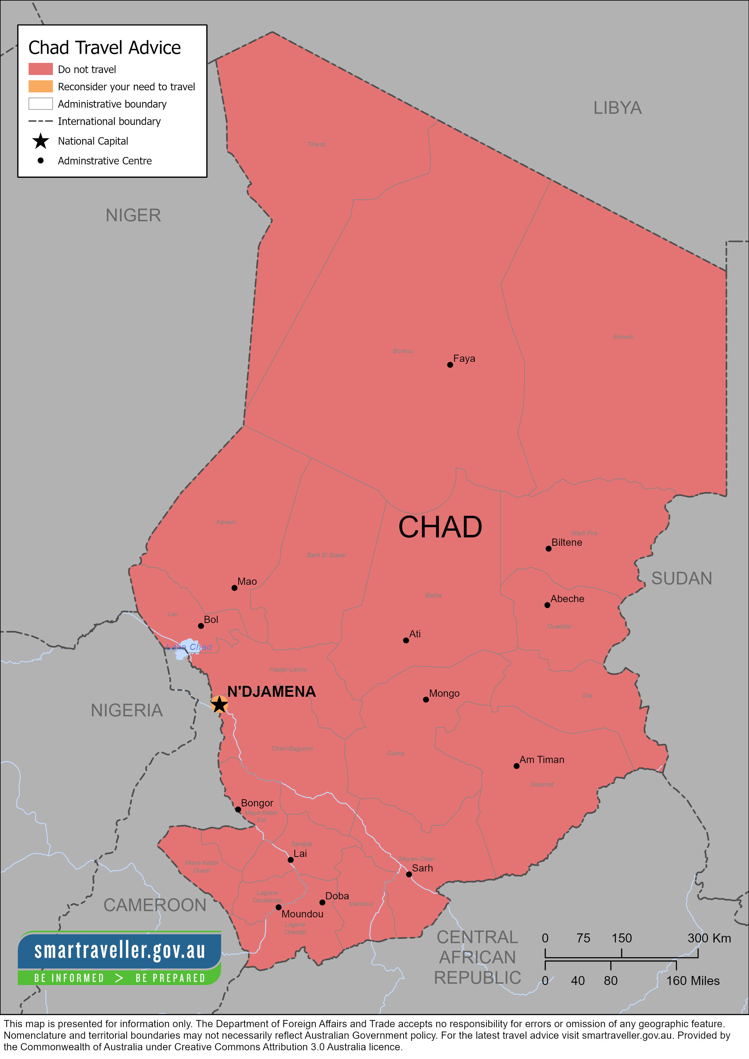 Chad Travel Advice & Safety | Smartraveller