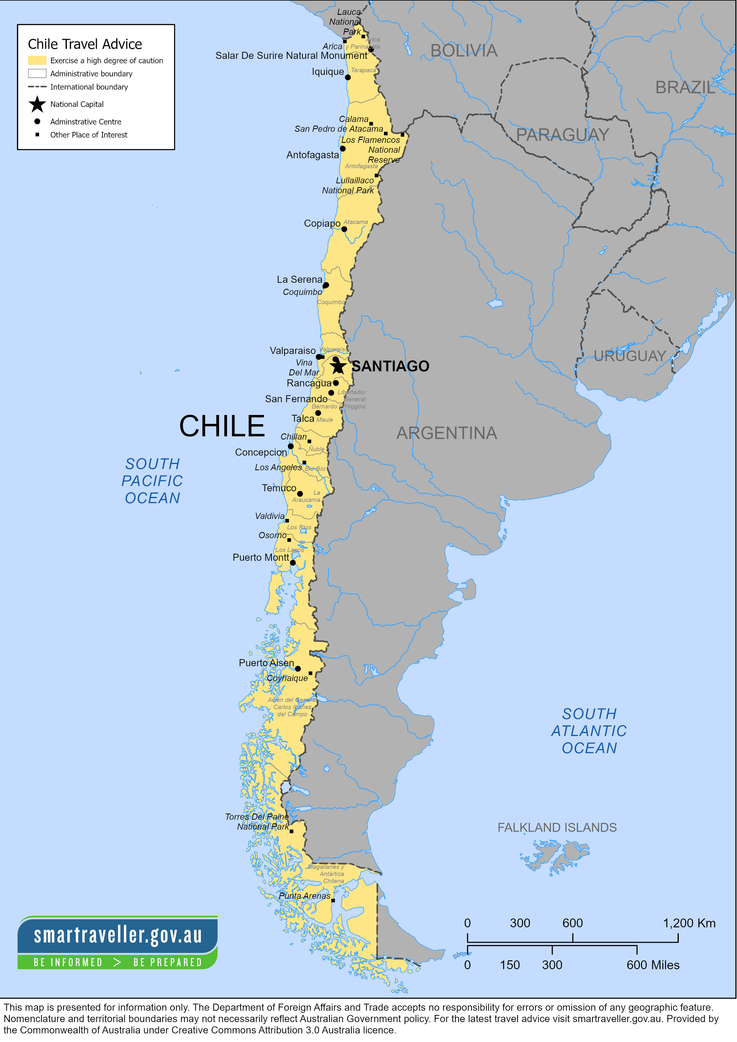Chile Travel Advice & Safety | Smartraveller